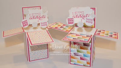 Let's Celebrate pop up card.