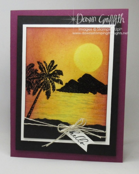 Two for Thursday ~Hawaiian Sunset card videos