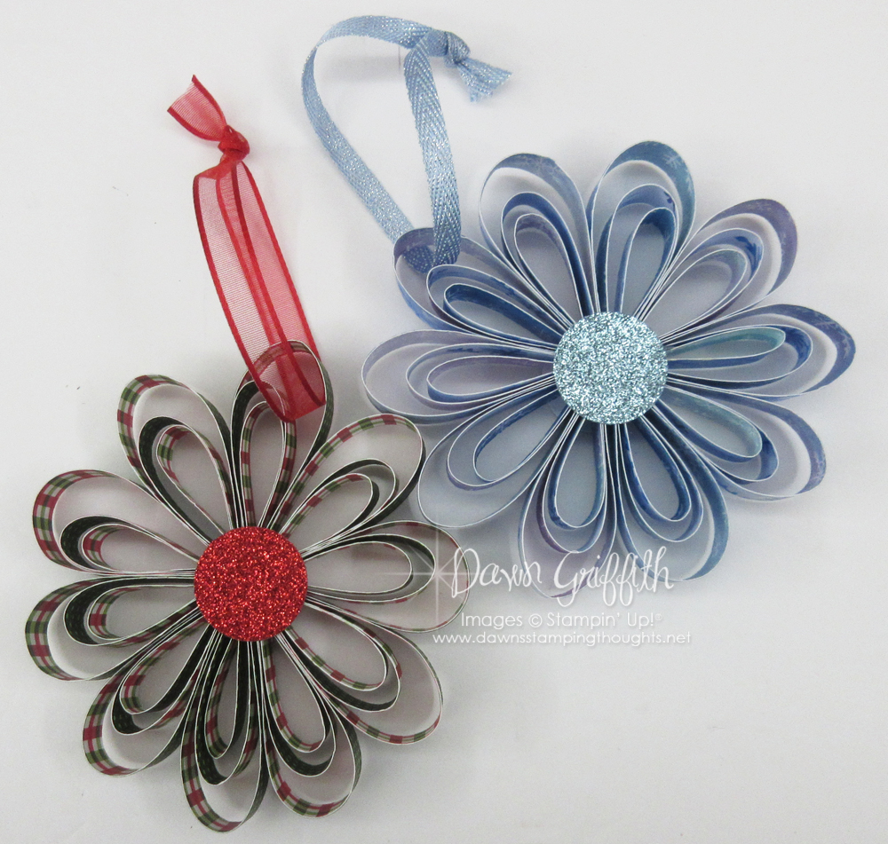 Two For Thursday ~ Paper Loop Ornament videos - Dawn's Stamping Thoughts