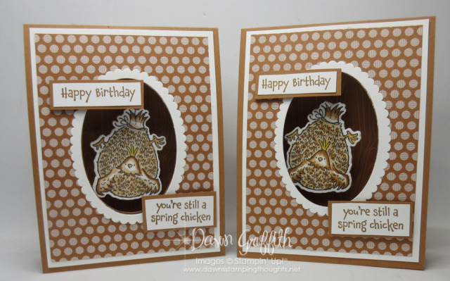 Chicken Pendulum Swing card - Dawn's Stamping Thoughts