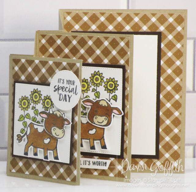 Cutest Cows Three Panel Card