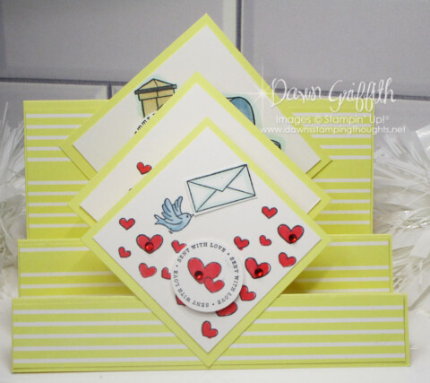 Diamond Stair Step Fun Fold Card