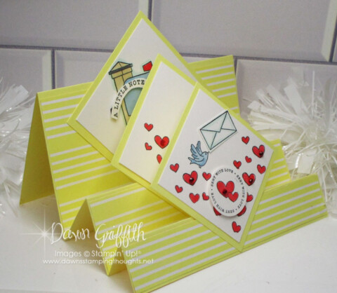 Diamond Stair Step Fun Fold Card