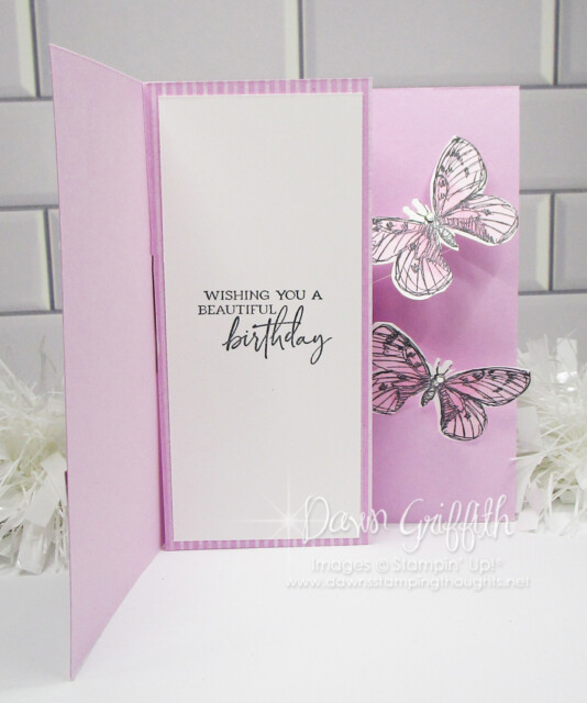 Butterfly Inside Pop Up Fun Fold Card Video