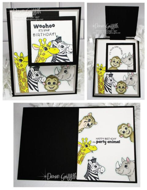 Silly Safari Flap Fun Fold Card Video