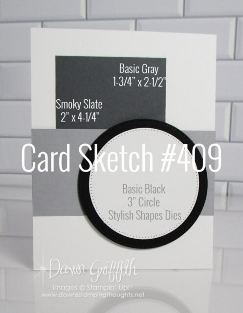 Card Sketch #409 -January 12th